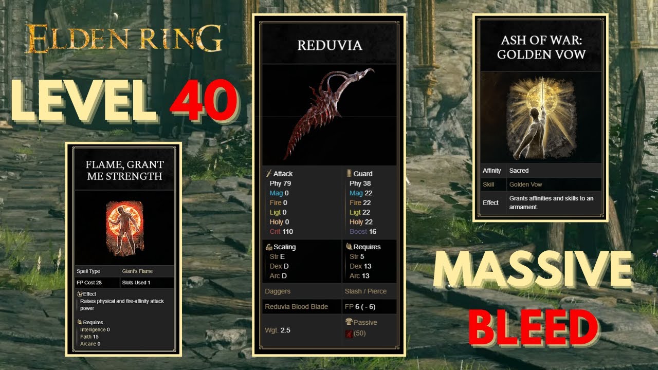 Elden Ring: Massive Bleed Build - Early game Reduvia Dagger Arcane Build - YouTube