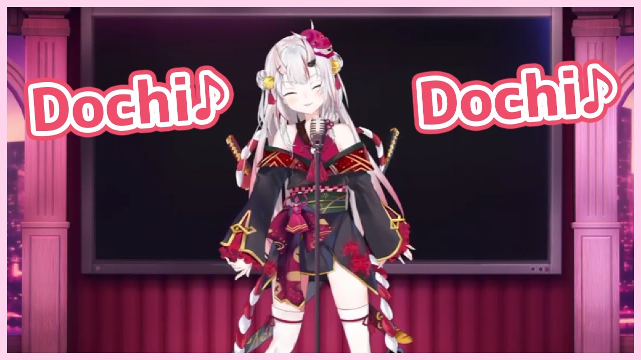 Ayame shyly performs "Dochi Dochi" song on Kiara's HoloTalk【Hololive ...