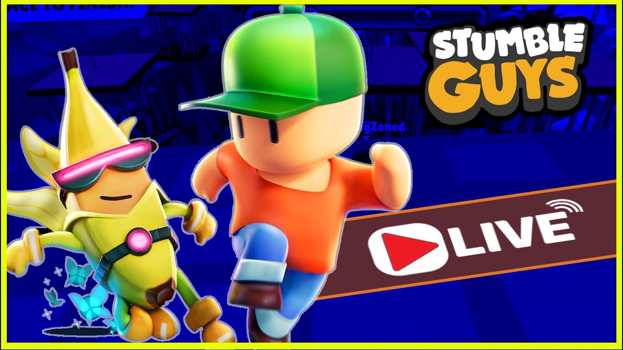 LIVE : Stumble Guys Just stumbling to the finish line | No Commentary ...