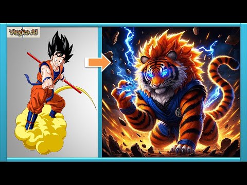 Dragon Ball but Tiger 🔥 (Goku and Friends Transformation to Tiger) Part ...