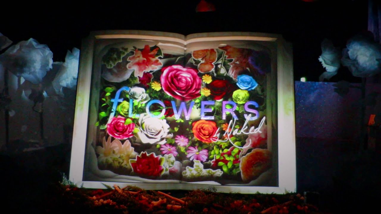 「FLOWERS by NAKED」Projection Mapping Art in Tokyo - YouTube