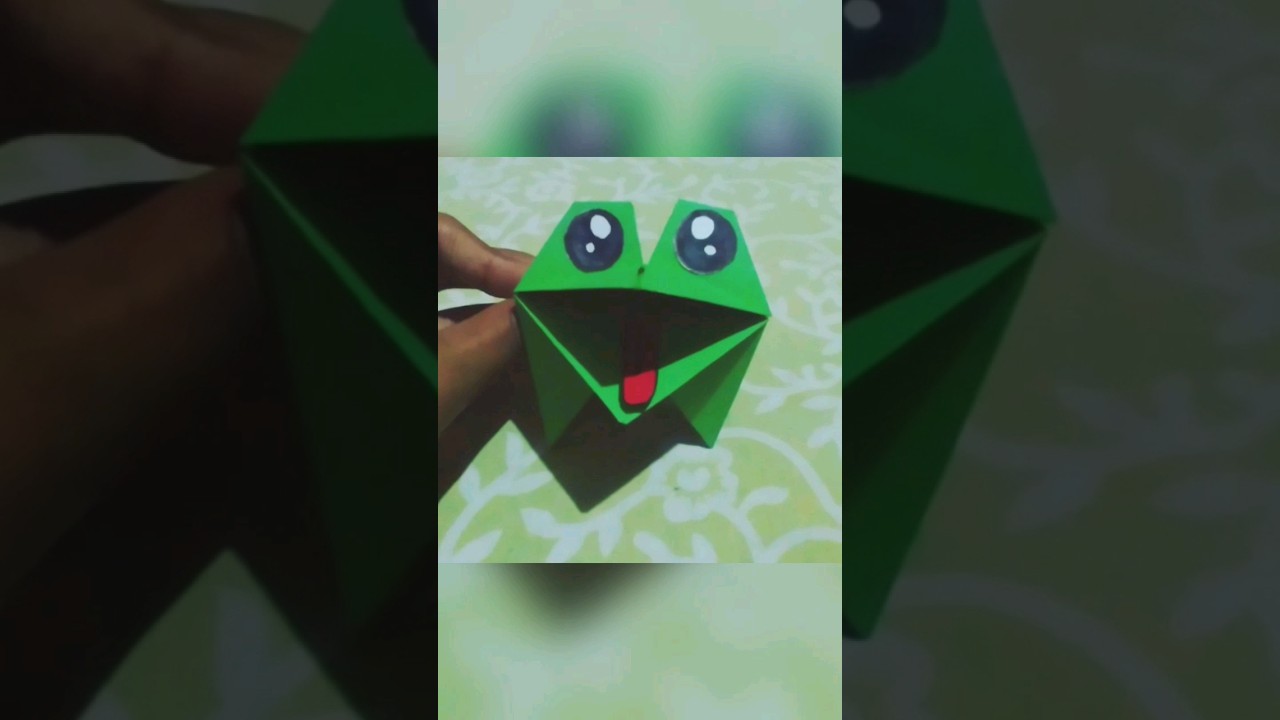 Origami Croaking Frog 🐸 || Jayanth Surya - YouTube