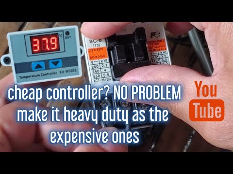 Temperature control + magnetic contactor tutorial video - YouTube