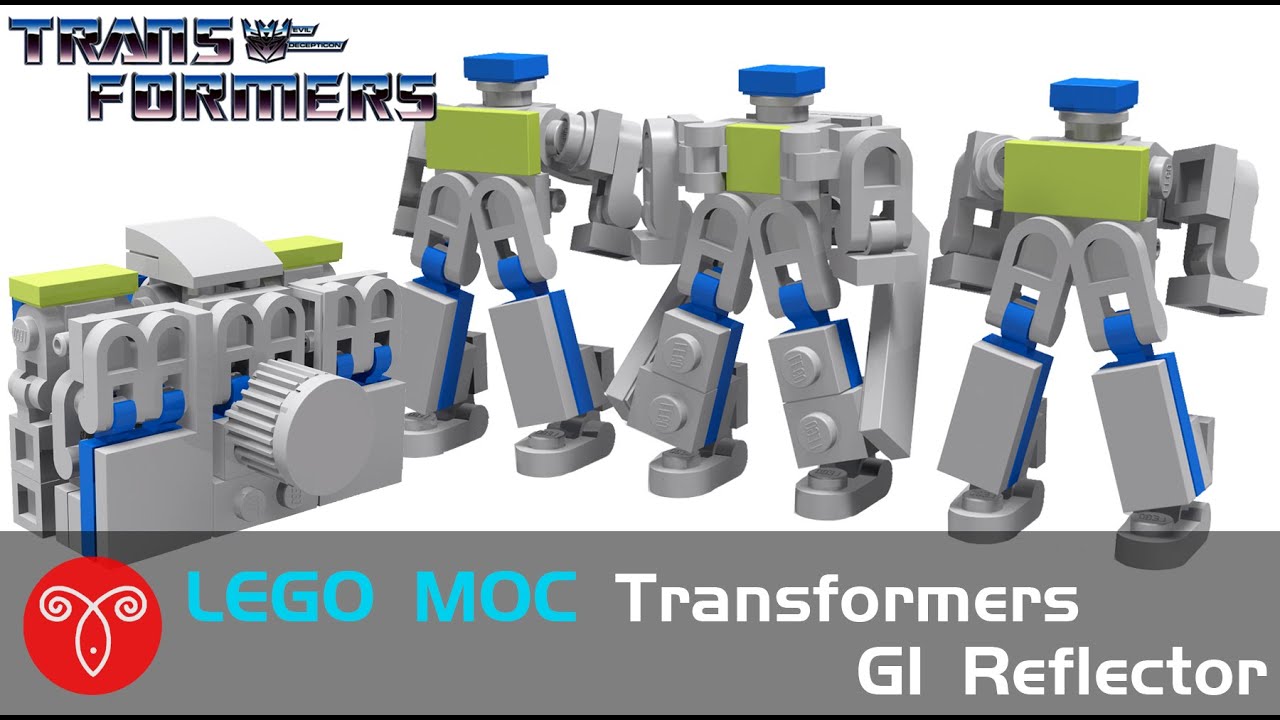 Lego Transformers G1 Reflector MOC Instruction Mini Mecha - YouTube