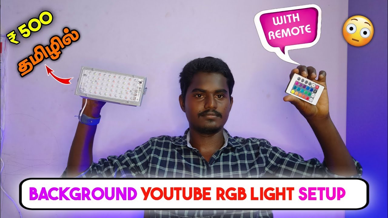 Best Budget Background Light For YouTube In Tamil | Background RGB ...