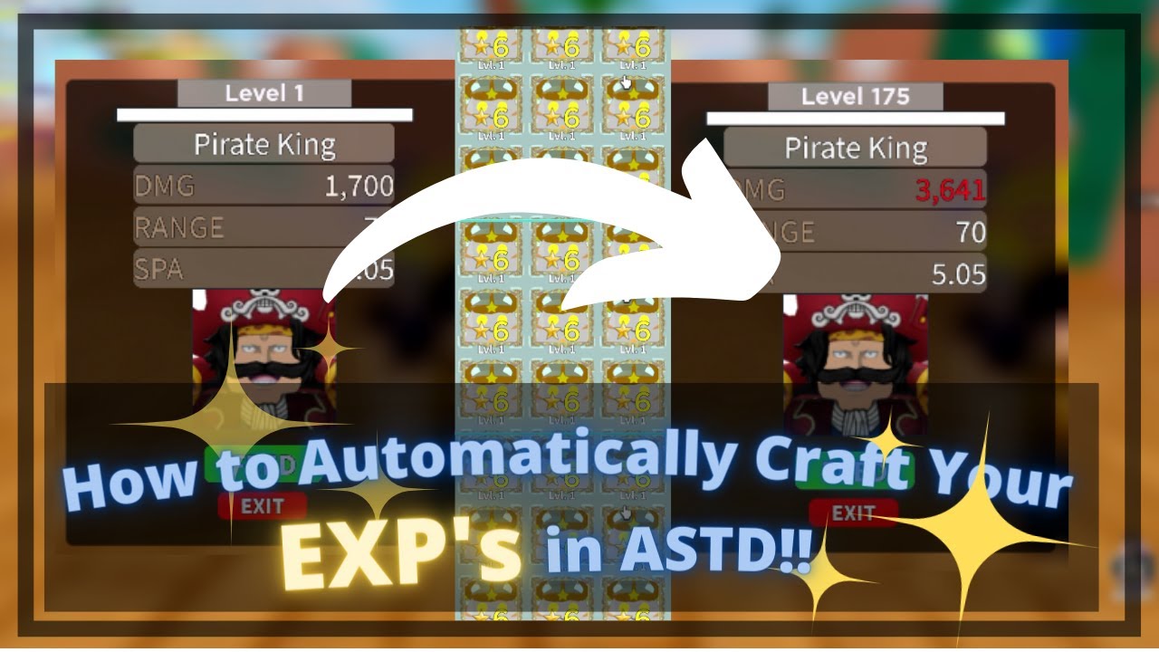 💫 How to Automatically Craft Your EXP's in ASTD!! ⭐ | All Star Tower ...