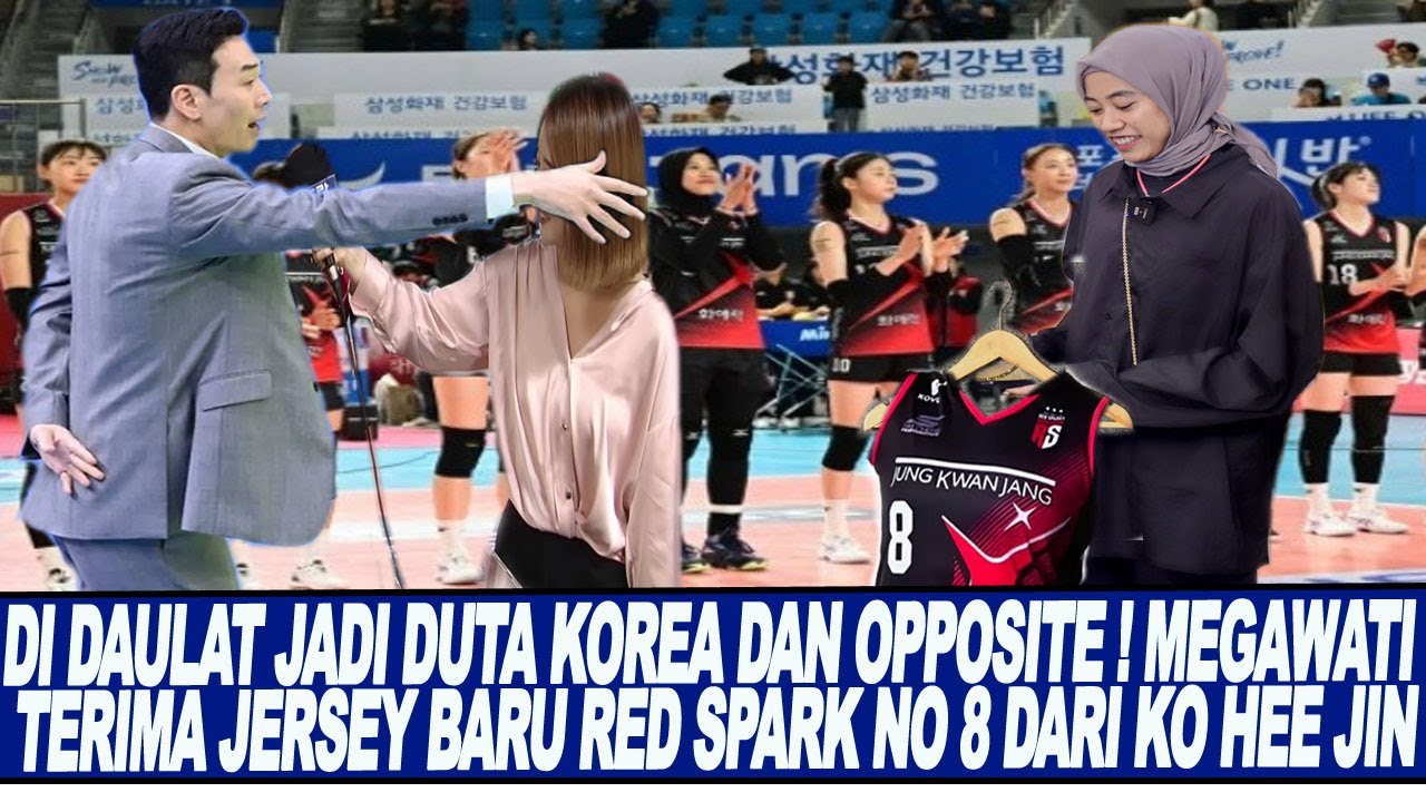 DI DAULAT JADI DUTA KOREA DAN OPPOSITE ! MEGAWATI TERIMA JERSEY BARU ...