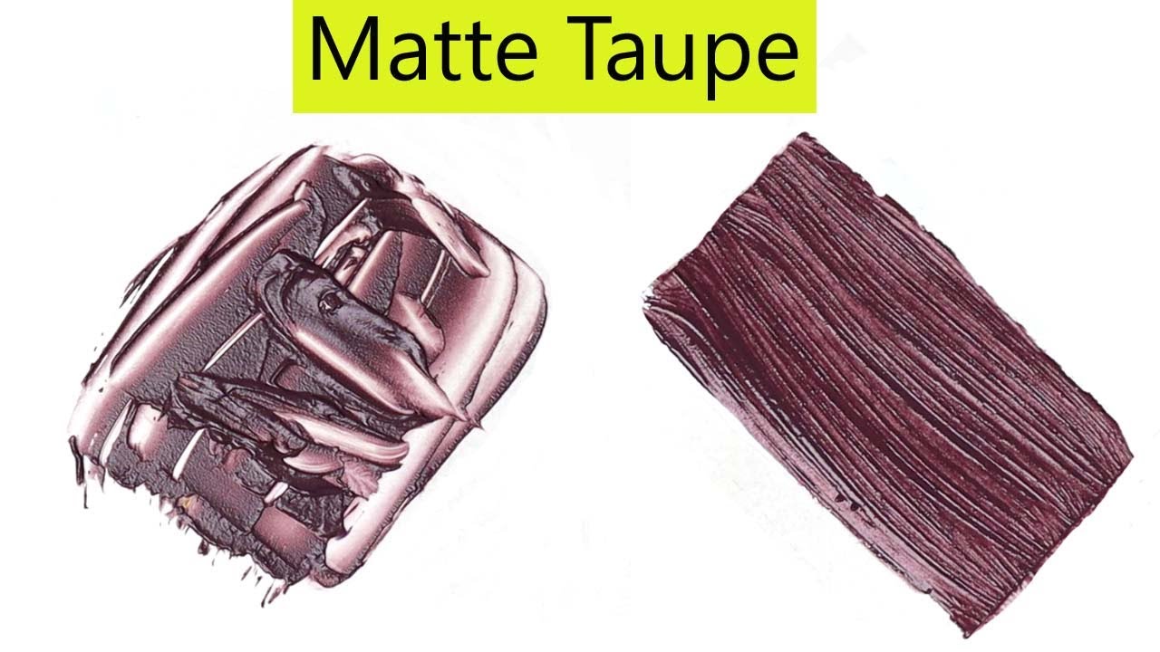 Matte Taupe Color - How To Make Matte Taupe Color - Color Mixing Video ...