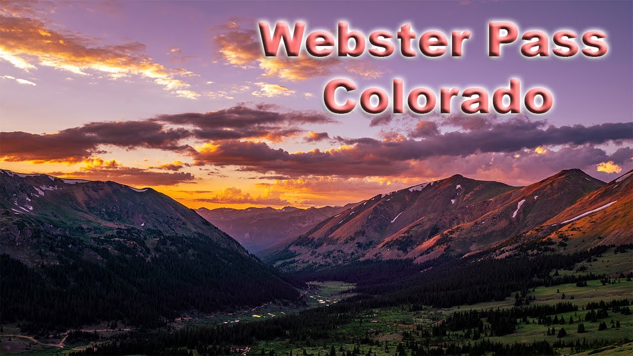 Webster Pass Colorado - Landscape Photography Adventure - YouTube