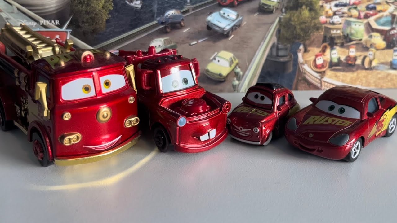 Rust-Eze Wrap Red, Mater, Luigi & Sally (Factory Custom Townies ...