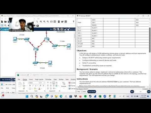 11.10.1 Packet Tracer - Design and Implement a VLSM Addressing Scheme - YouTube