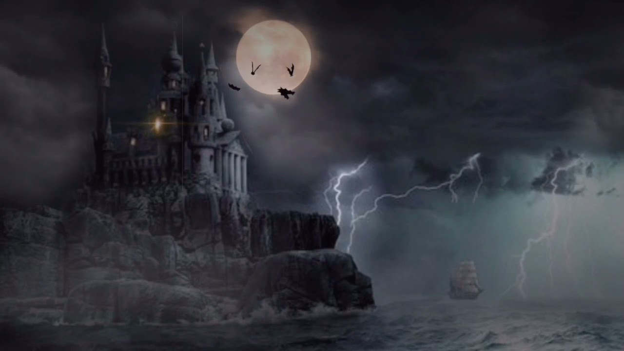 DARK MYSTERY CASTLE AMBIENCE [Spooky Night Sounds] ASMR | Dracula’s ...