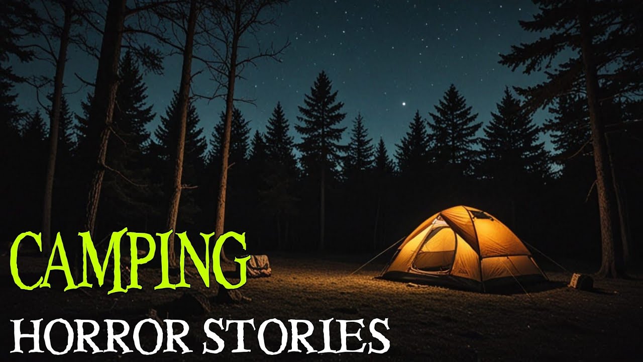 9 Scary Creepy Camping Horror Stories | With Rain Sound - YouTube