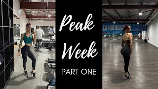 PEAK WEEK 1 DAY OUT | IFBB Bikini Prep | Doovi