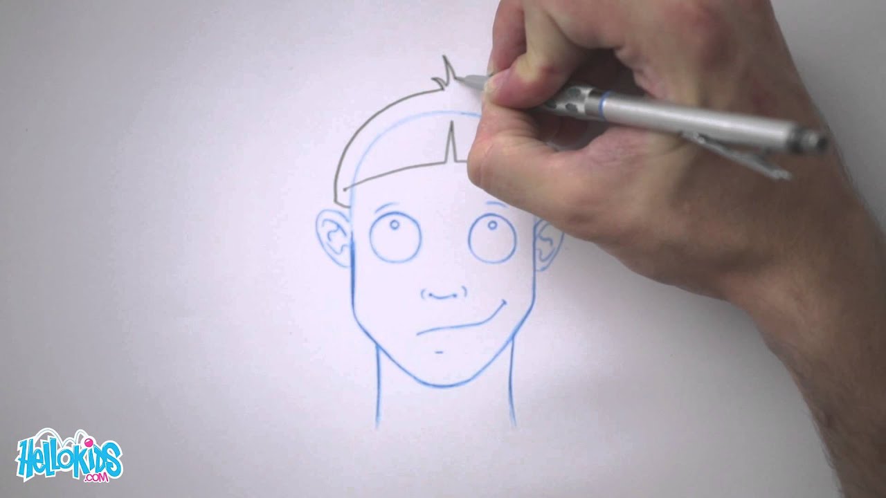 Drawing hair: The bowl haircut (Hellokids) - YouTube