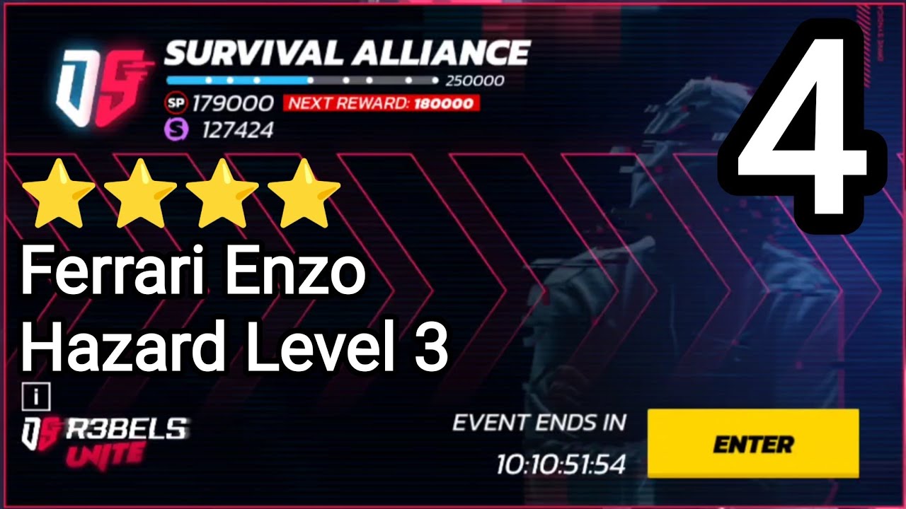 Asphalt UNITE: Survival Alliance 4 - 4⭐ Ferrari Enzo Ferrari - Hazard ...