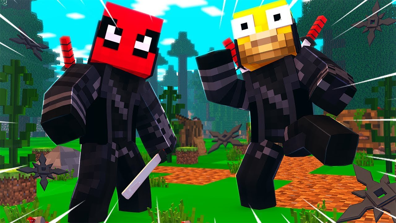 NOS TRANSFORMAMOS EN NINJAS EN MINECRAFT!! - YouTube