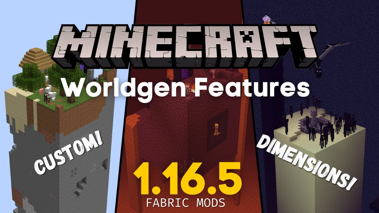 Fabric Tutorial: How to add Custom Dimensions to Minecraft 1.16.5 - YouTube