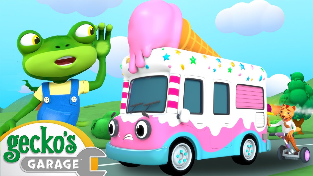 Rocket Powered Ice Cream Truck | Gecko's Garage | Trucks For Children ...
