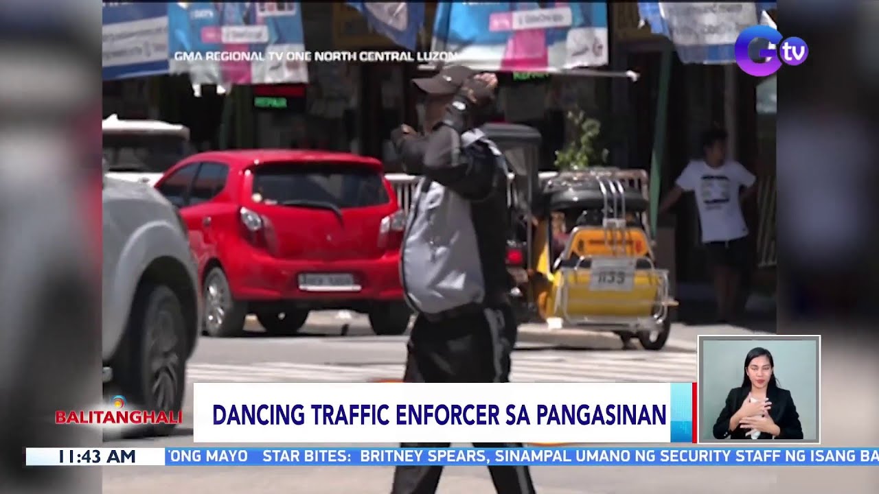 Dancing traffic enforcer sa Pangasinan | BT - YouTube
