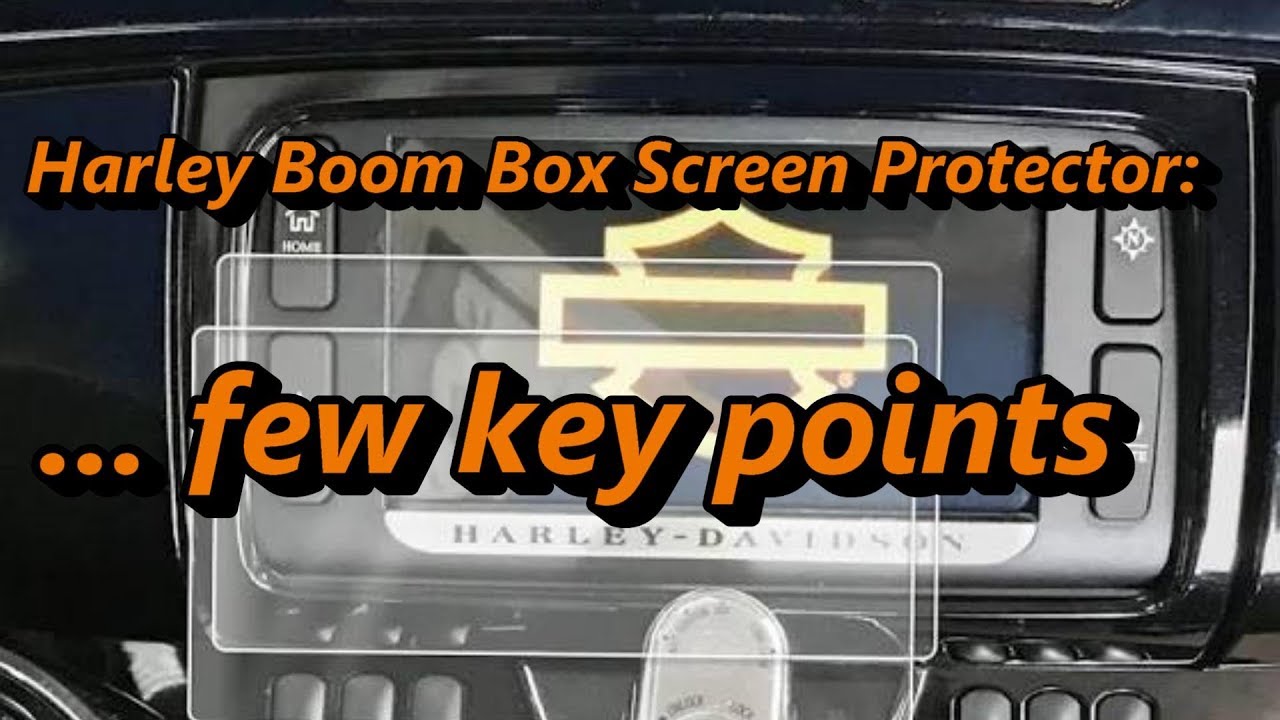 Harley Boom Box Screen Protector Repair - YouTube