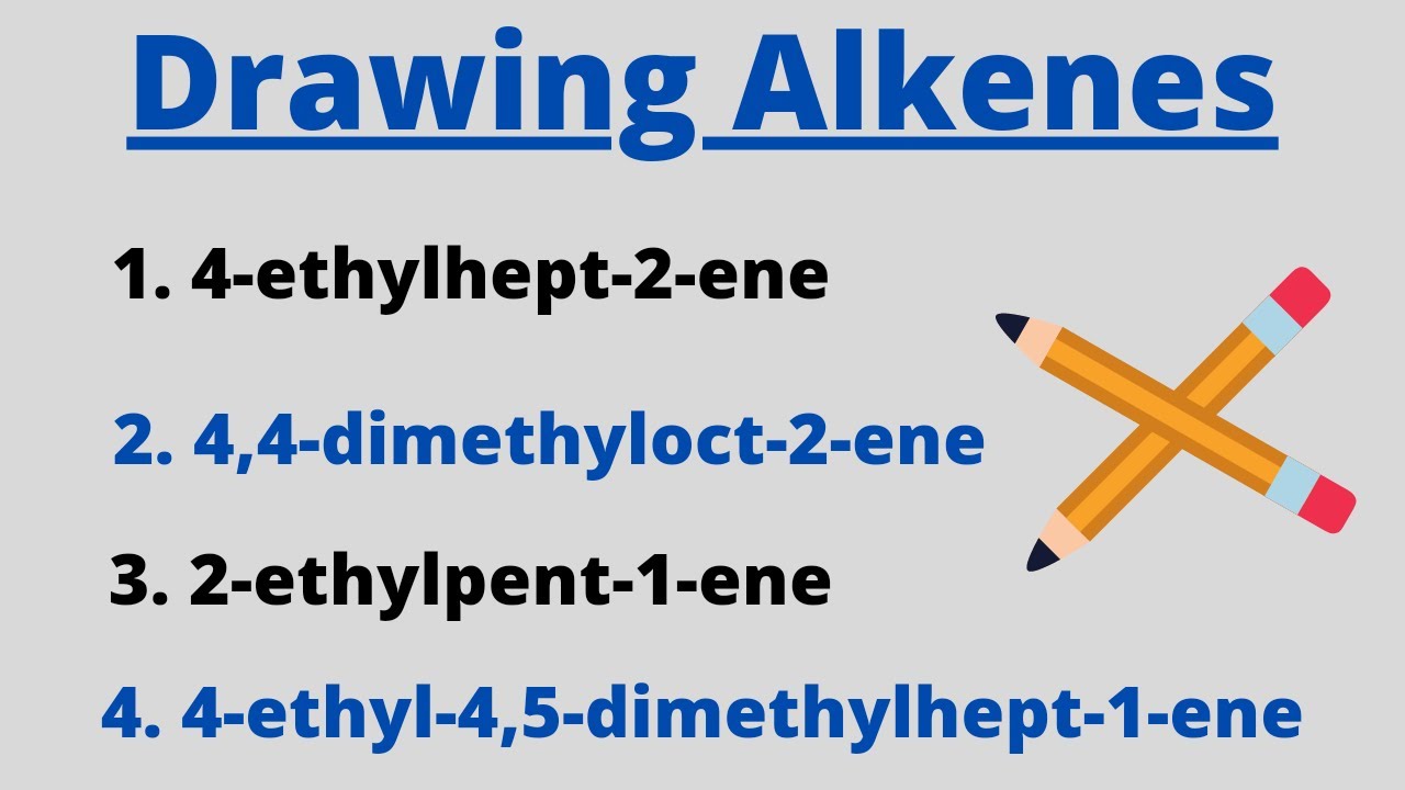 Drawing Alkenes (Organic Chemistry) - YouTube