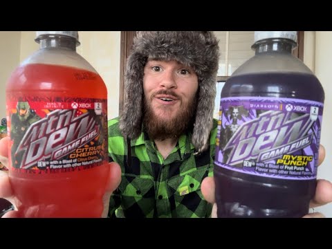 Mountain Dew Game Fuel Citrus Cherry and Mountain Dew Game Fuel Mystic ...