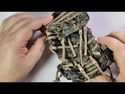 1/6 Scale Magic Cube USMC Marine Corps Snow Marpat Camouflage Backpack ...