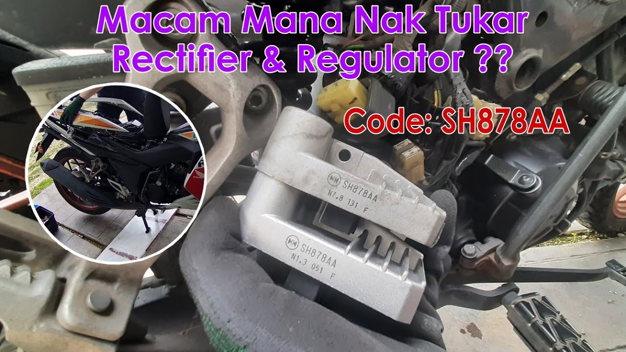 RS150R // TUKAR RECTIFIER & REGULATOR ATAU KATAB (TUTORIAL) - YouTube
