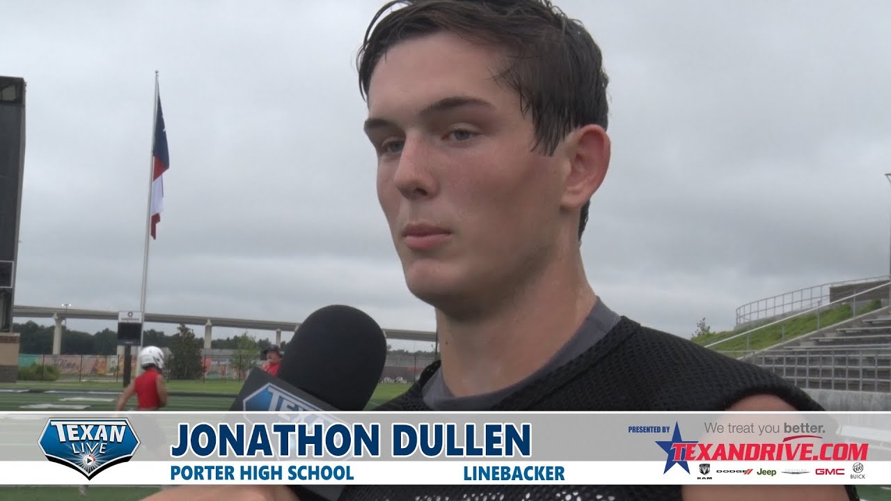 2017 Football Preseason Interview: Jonathon Dullen - LB - Porter ...