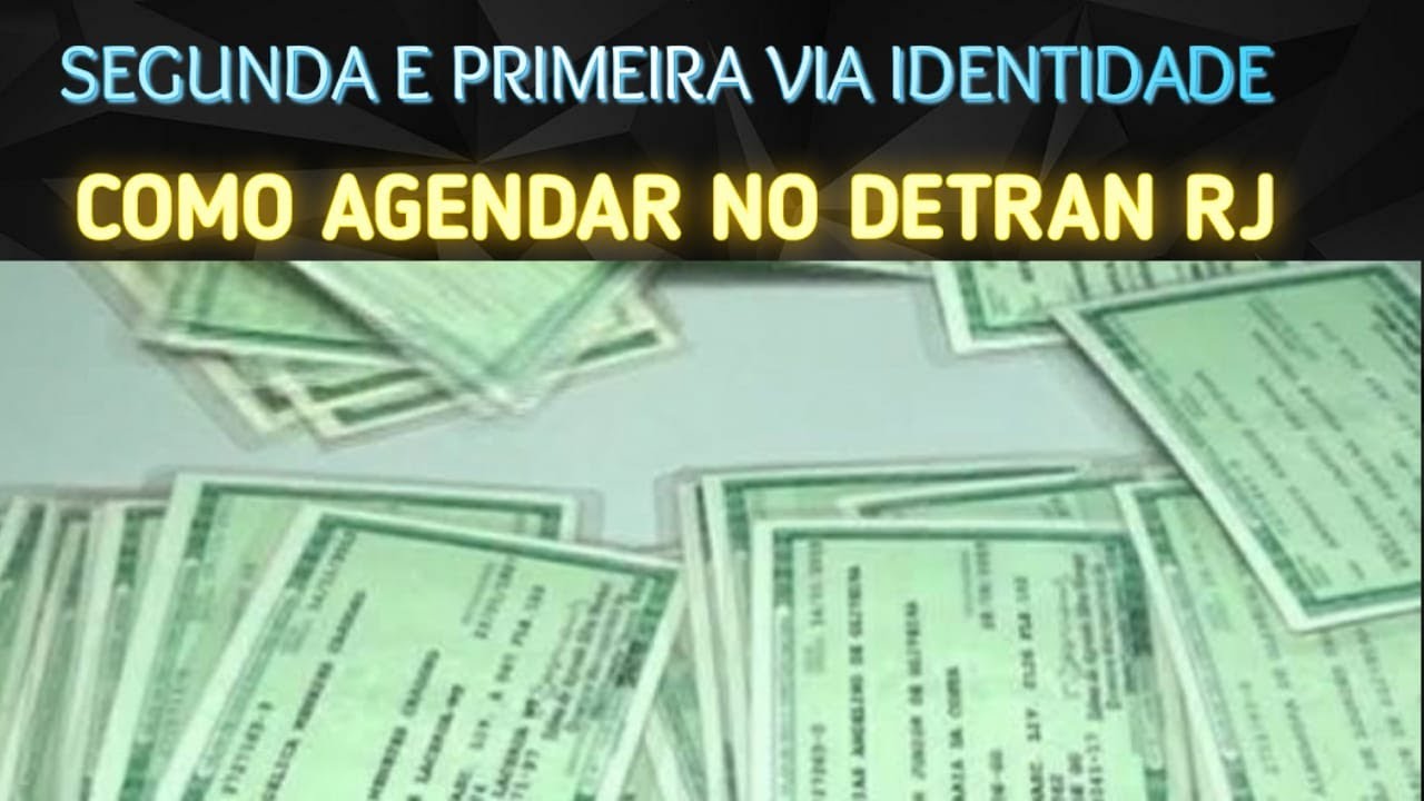 AGENDAMENTO IDENTIDADE DETRAN RJ - YouTube