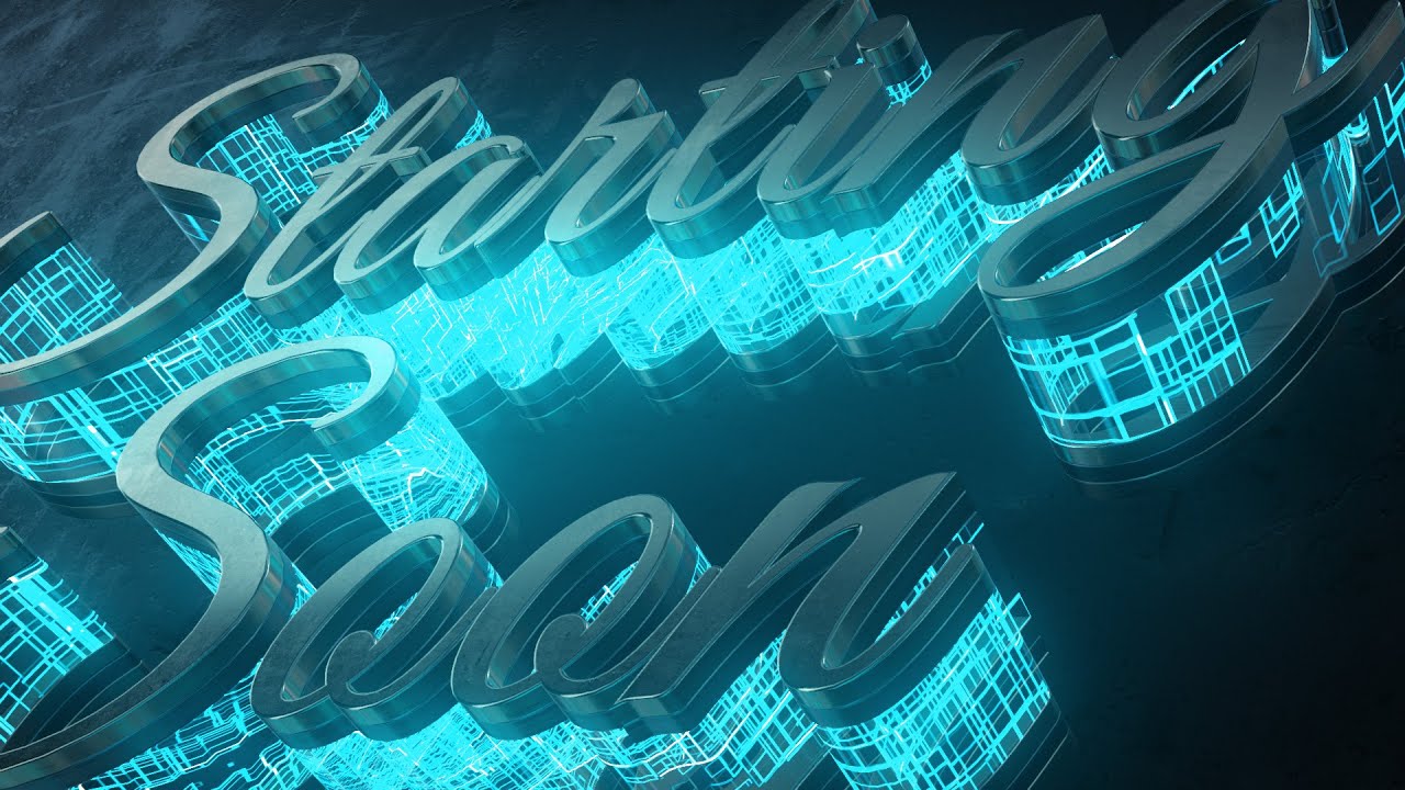 Starting Soon Screen Twitch Free | Loops | Blue Metallic Glow | Full HD ...