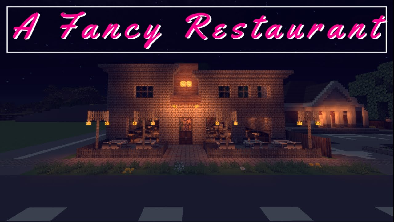 A Fancy Restaurant | Minecraft Speedbuild - YouTube