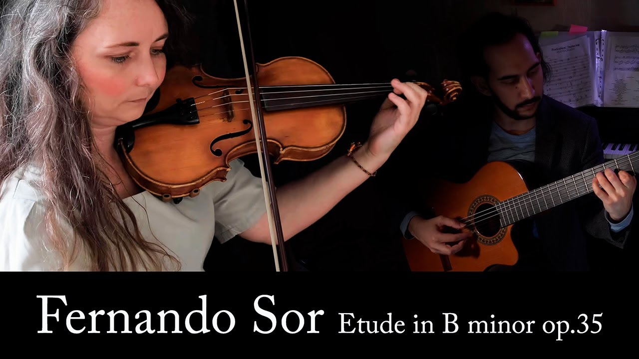 Fernando Sor - Etude in B minor op.35 - orchestral version - guitar ...