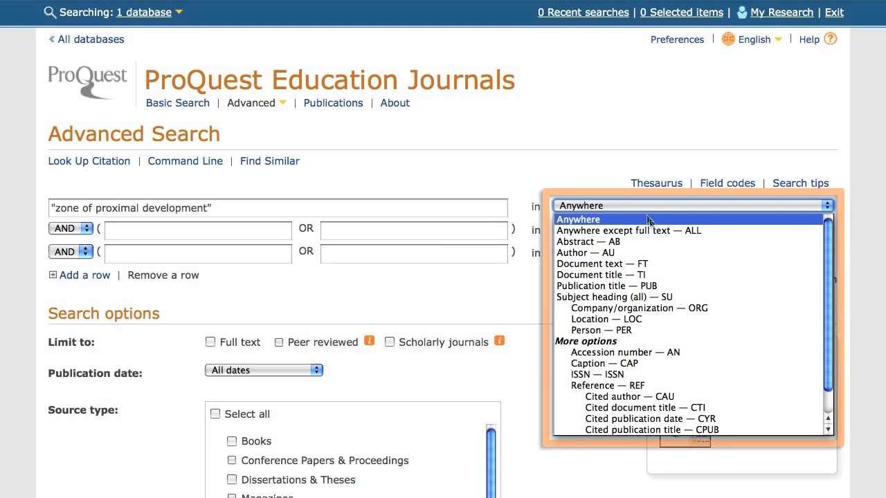 Search With ProQuest - YouTube
