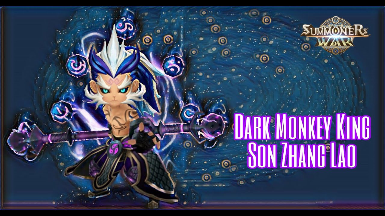 OP combo feat dark monkey king-son zhang lao in rta-summoners war - YouTube