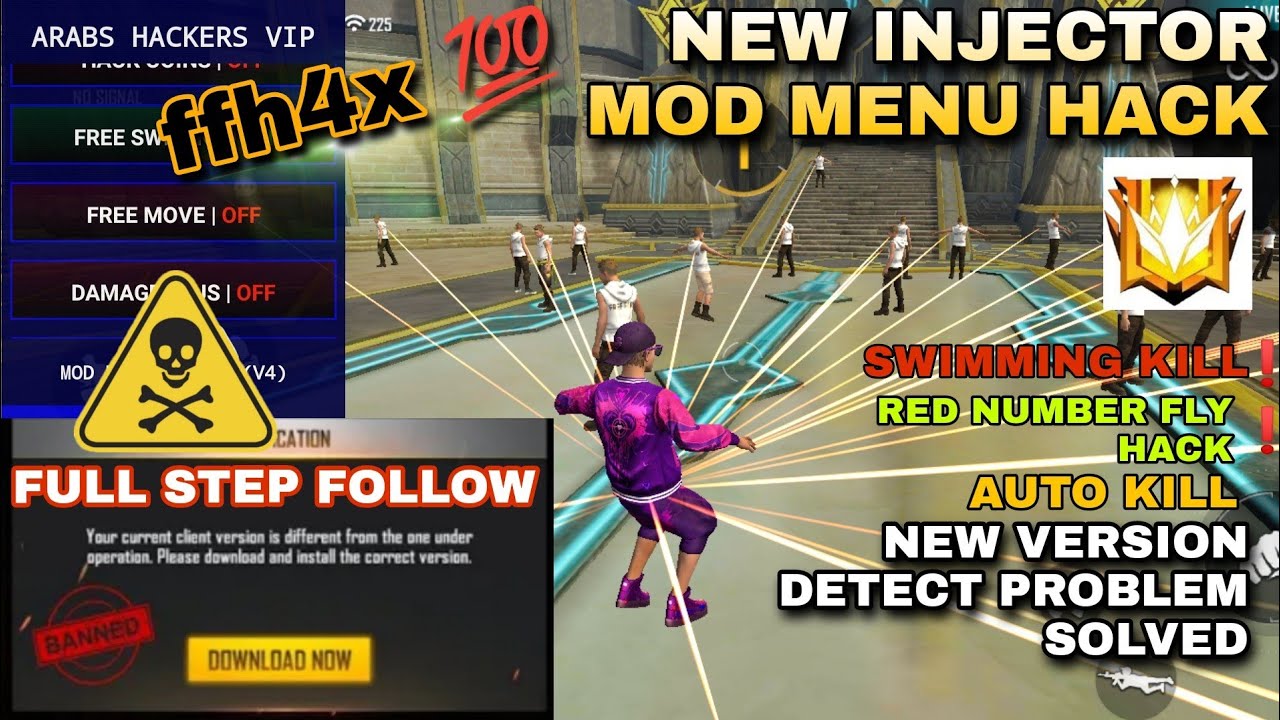 New Injector Mod Menu Headshot Red Number Hack VERSION DETECT PROBLEM ...