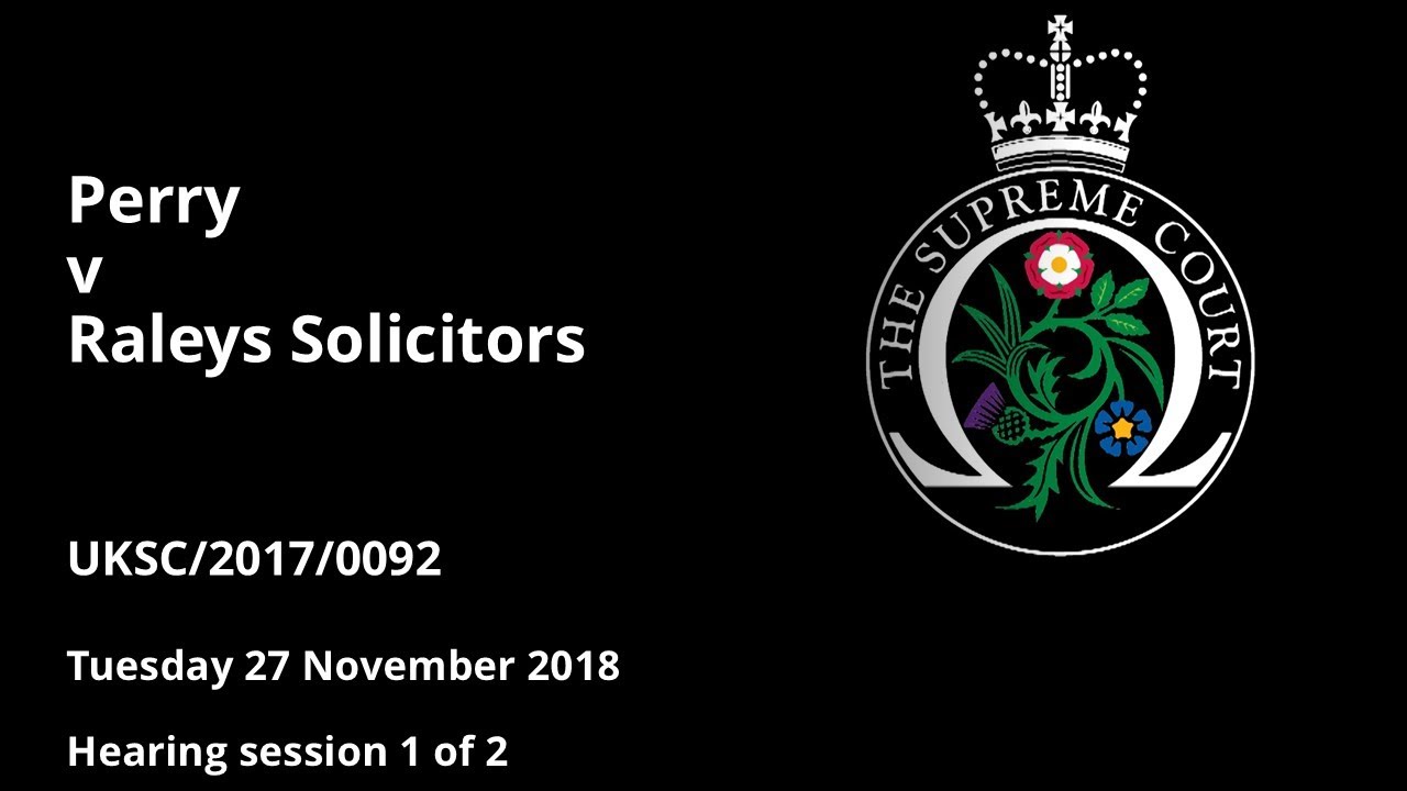 Perry v Raleys Solicitors - YouTube