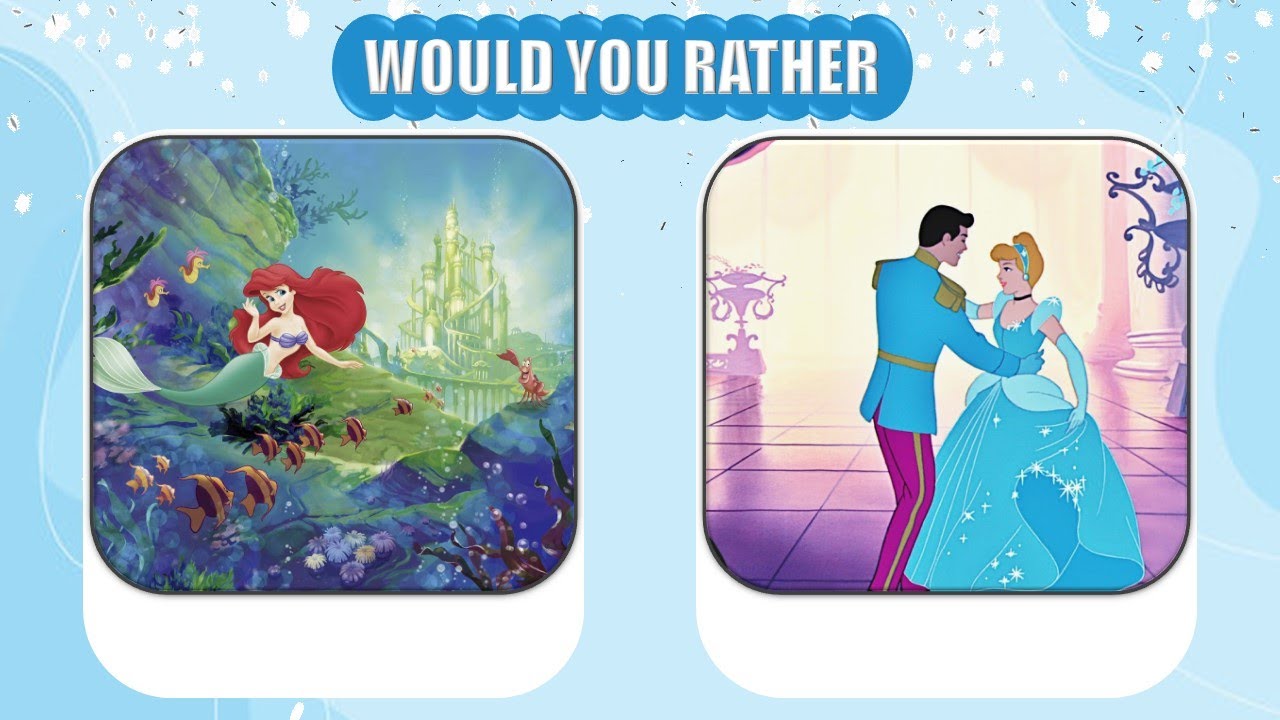 Would You Rather 🪆🪆Disney Cartoon Edition☃☃ - YouTube