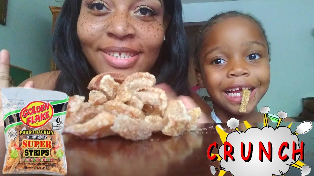FUNNY ASMR: EATING CRACKLINGS and CHICHARRONES || LOUD CRUNCHING SOUNDS ...