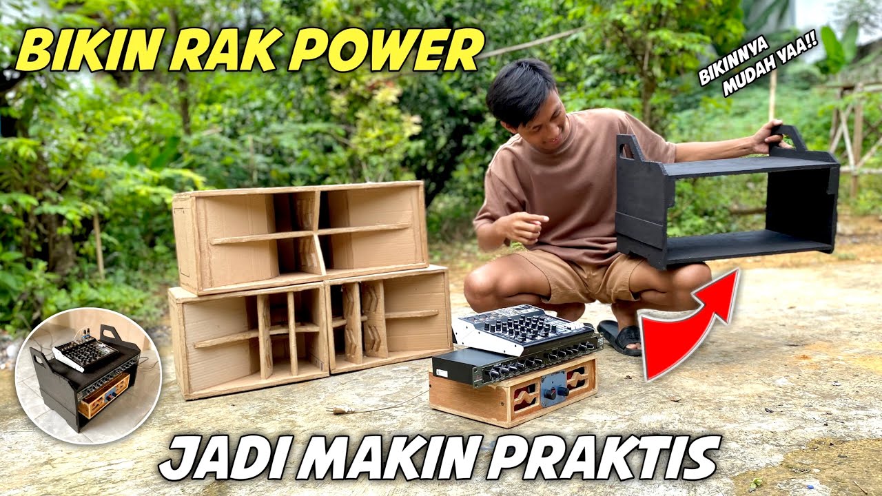 Ternyata mudah‼️BIKIN RAK POWER SOUND KARDUS Jadi makin mantap - YouTube