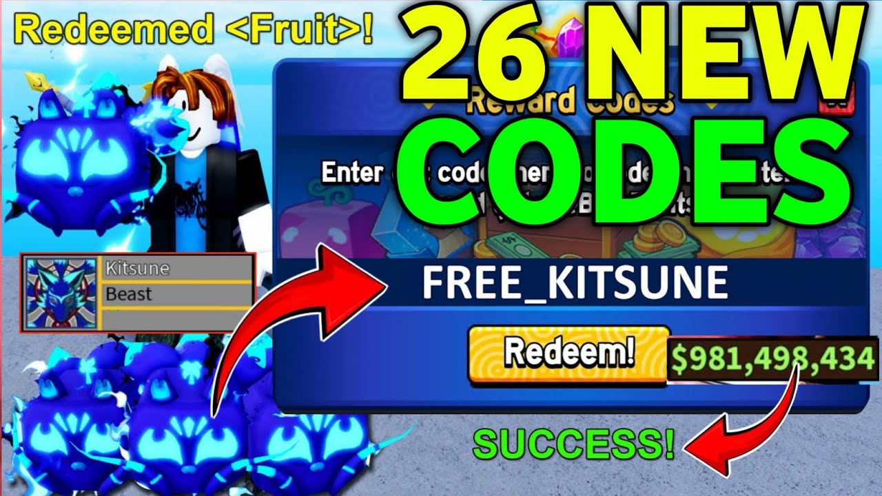 KITSUNE⭐BLOX FRUITS CODES SEPTEMBER 2024 | ROBLOX BLOX FRUITS CODES ...