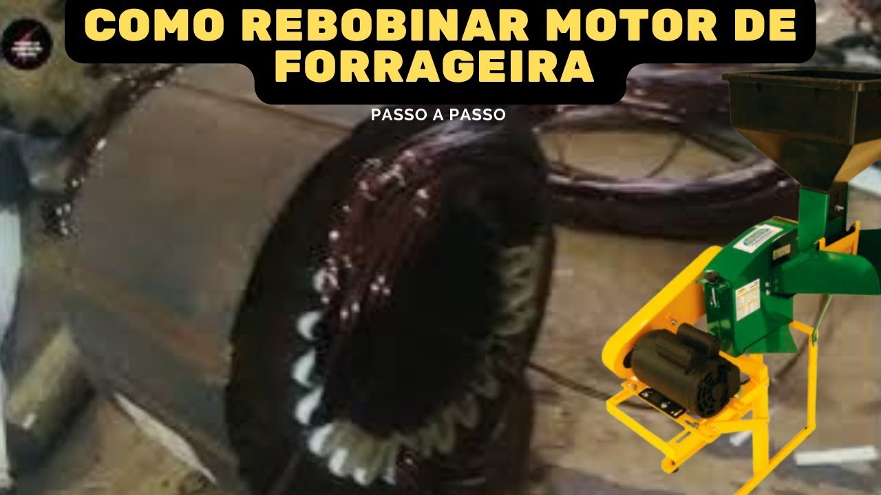COMO REBOBINAR MOTOR DE FORRAGEIRA DA WEG COM ESQUEMA PASSO A PASSO ...