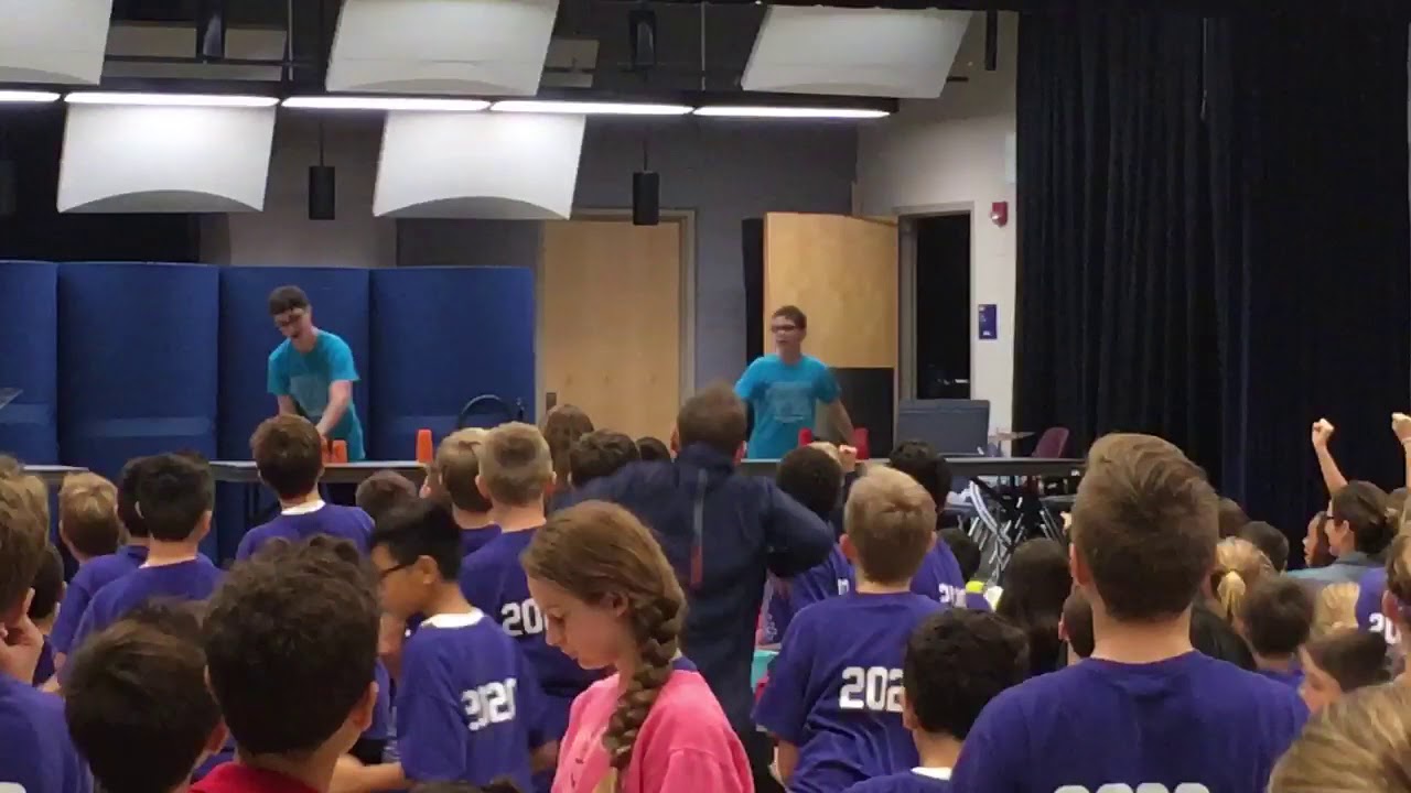 Middle School Rocks - Cup Stacking 7th grade - YouTube