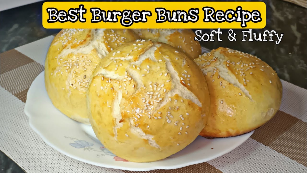 Burger Buns Recipe Without Oven | Best Buns Recipe | Homemade Soft Buns ...