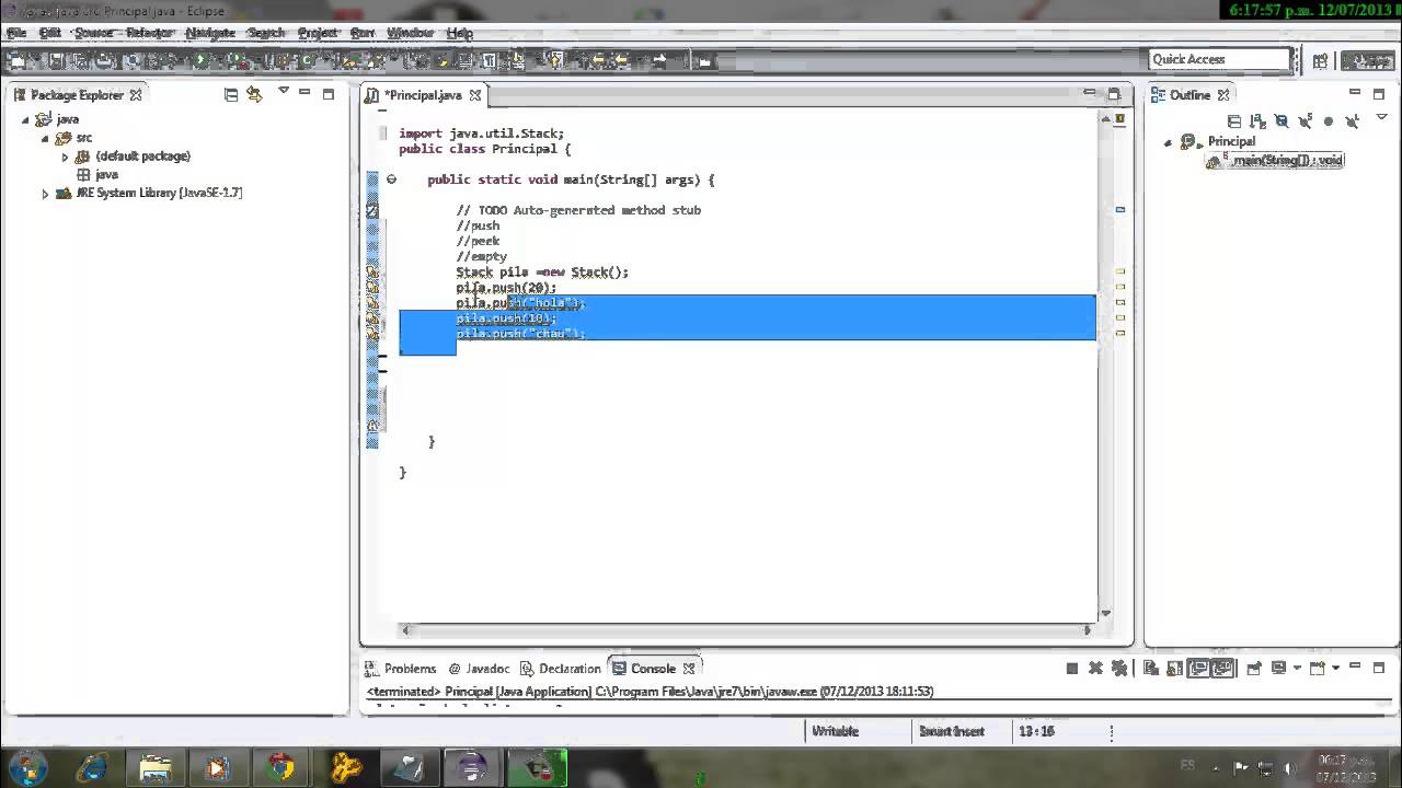 Tutorial pilas en java - YouTube