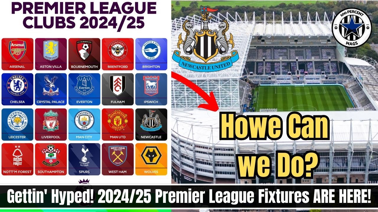 THE WAIT IS OVER! Premier league 2024/25 Fixtures Released - YouTube