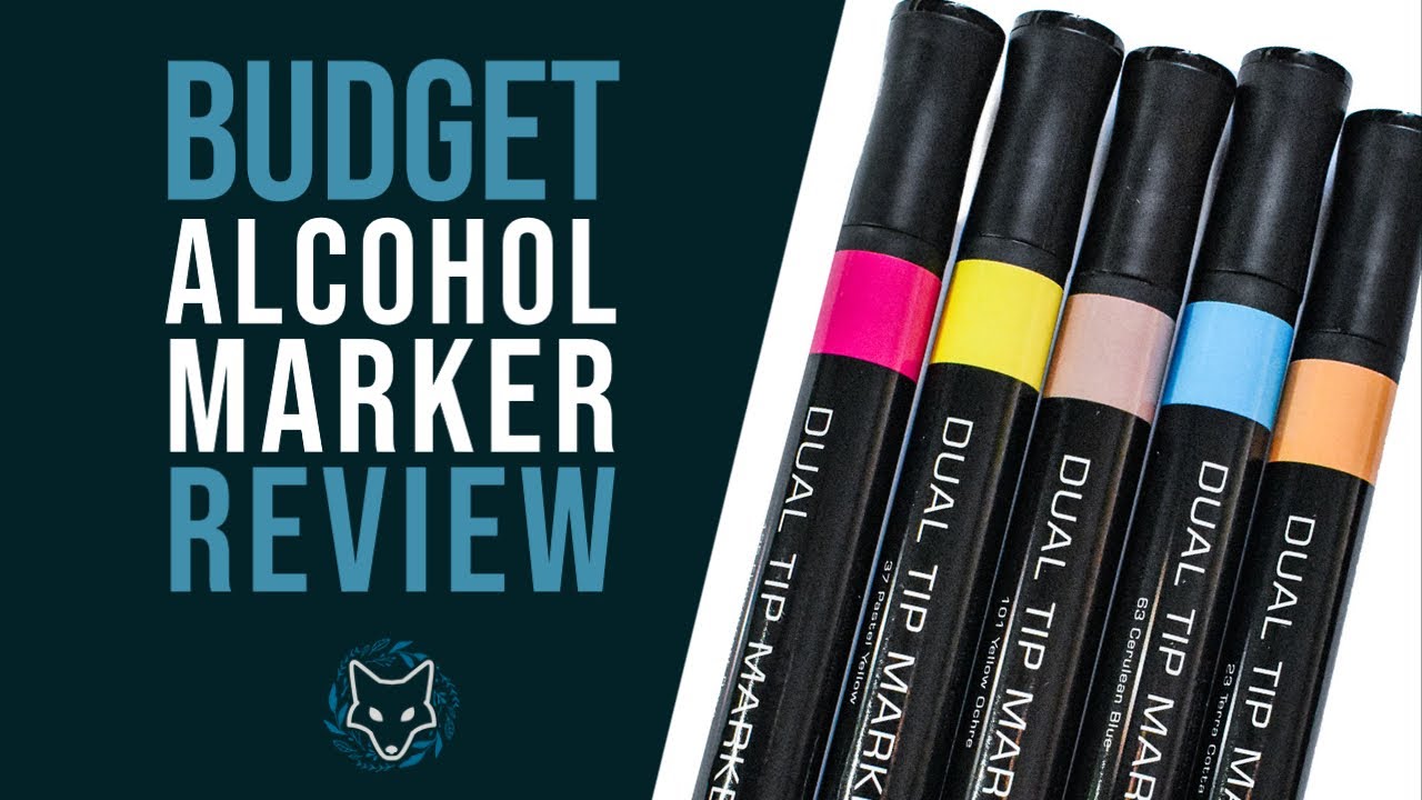 REVIEW: Budget art supplies!! Five Below alcohol markers! - YouTube