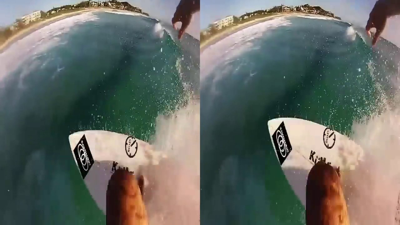3D Surfing First Person GoPro Full HD 3D SBS VR Box - YouTube
