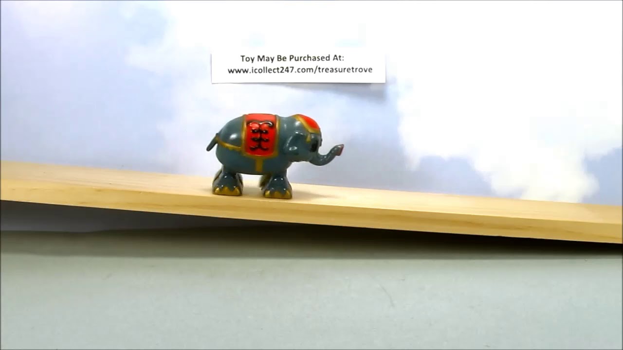 Elephant Ramp Walker Toy Marx 1960s - YouTube